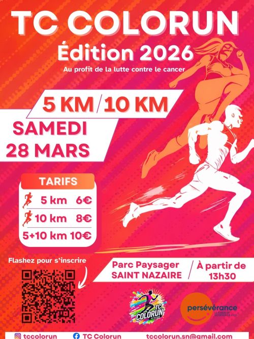 Course caritative TC Color Run 2026 - Saint-Nazaire